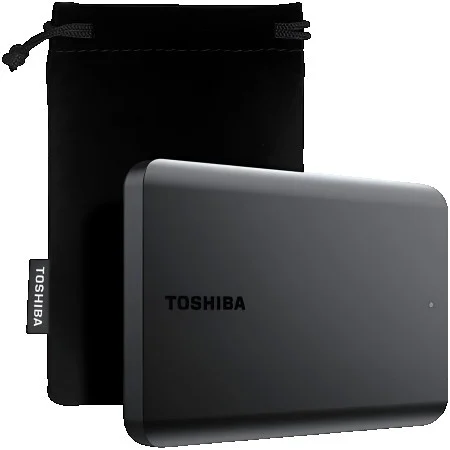 Toshiba 2.5 " 2TB, USB3.2 Gen 1 External Hard Drive Canvio Basics Excl, Black ( HDTB520MK3AA )