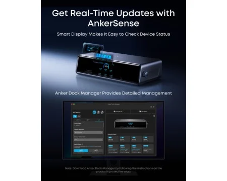 Anker Prime Docking Stanica 140W, 14u1, Display Link, siva