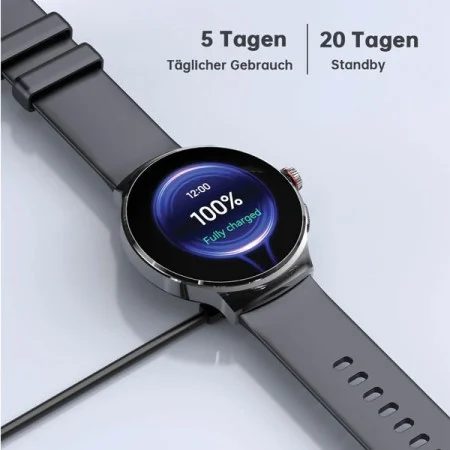 Oukitel V5 Smart Watch 300mAh/BT Calls/Heart rate/SpO2/Crni 296445