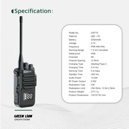 Green Lion GPX700 Toki Voki crna ( 87001 )