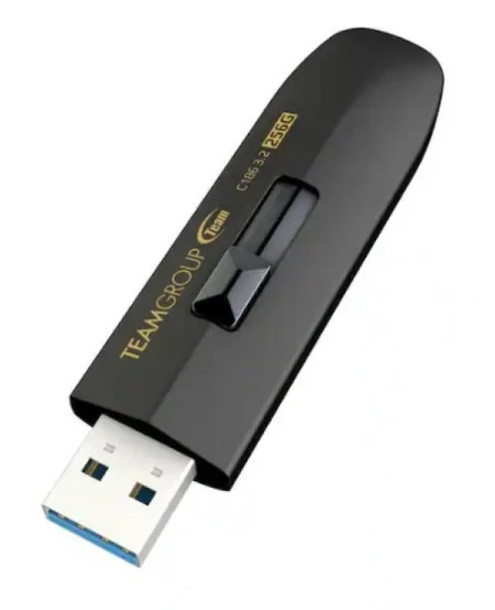 TeamGroup 256GB C186 USB Flash memorija 3.2 BLACK TC1863256GB01
