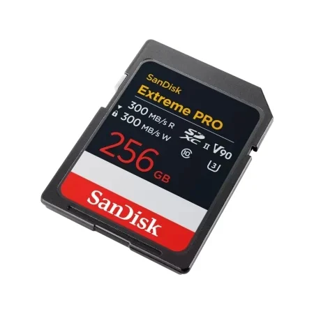 SanDisk Extreme PRO 256GB SDXC Memory Card, 300MB/s Read & Write speeds, 8K, V90, UHS-II