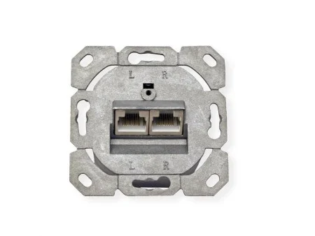 Secomp Value Cat6A/Cl.EA Flush WallMount Jack STP horizontalni beli ( 6186 )