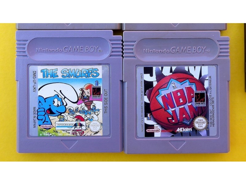 Game Boy Nintendo igre, Štrumpfovi i NBA Jam (košarka)