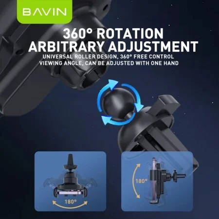 Bavin auto držač/wirelees punjač 15W ( 90403 )