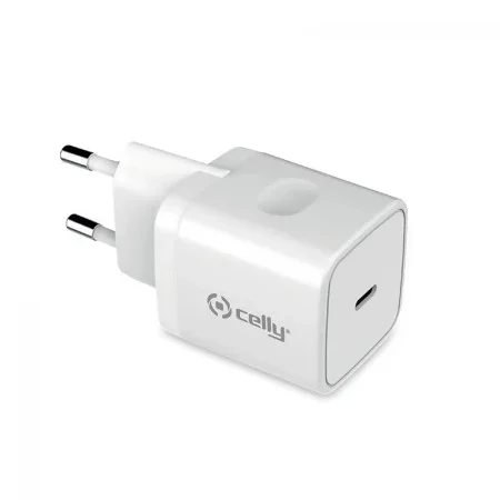 Celly punjač 18W USB-C + bluetooth slušalice bela ( 77024 )