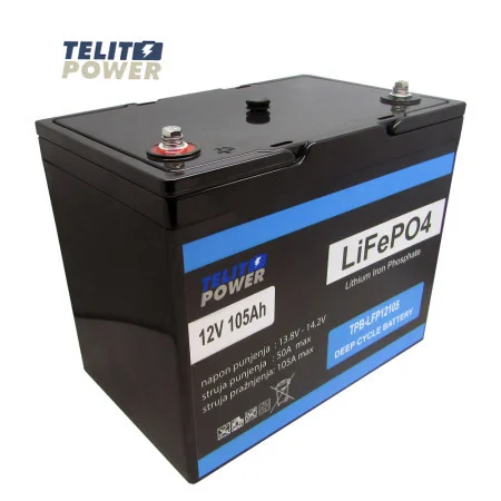 TelitPower 12V 105Ah TPB-LFP12105 LiFePO4 akumulator ( P-3319 )
