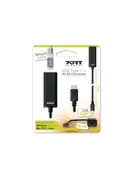 Port Designs converter type C TO RJ-45