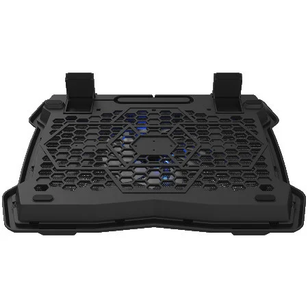 Cooling stand single fan with 2x2.0 USB hub, support up to 10"-15.6" laptop, ABS plastic and iron, Fans dimension:125*125*15mm(1pc), DC 5V