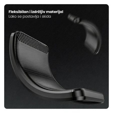 Futrola silikon brushed za xiaomi 17 ultra 5g crna ( F125529 )