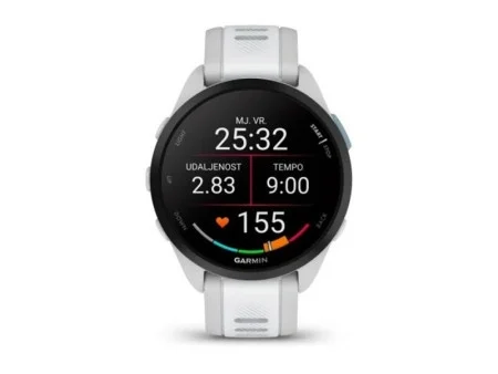 Garmin forerunner 165 whitestone smartwatch ( 010-02863-21 )