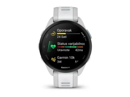 Garmin forerunner 165 m whitestone smartwatch ( 010-02863-31 )