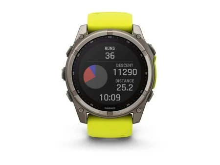 Garmin fenix 8 51,sap,solar,yellow smartwatch ( 010-02907-21 )