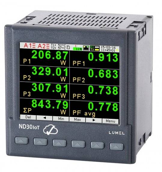 Lumel ND30IoT 1121MSM0 digitalni merni instrument za DIN šinu