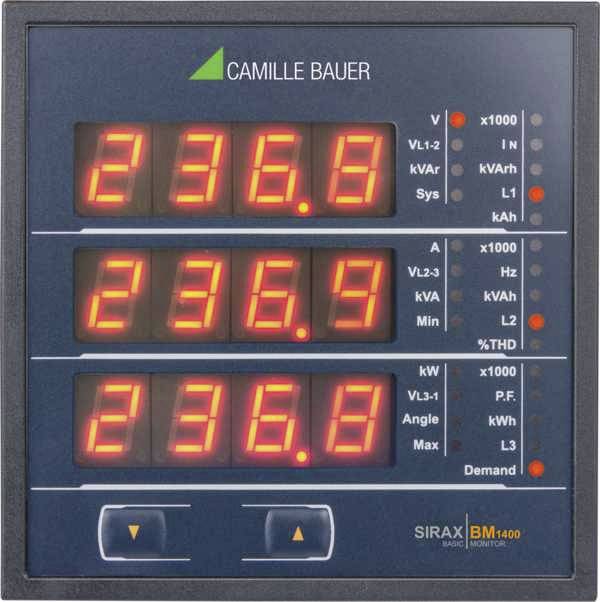 Camille 174996 digitalni ugradni merni instrument snaga 230 V DC/AC LED