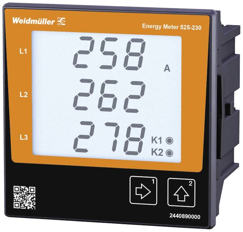 Weidmüller ENERGY METER 525-230 digitalni ugradni merni instrument napon AC, struja 480 V