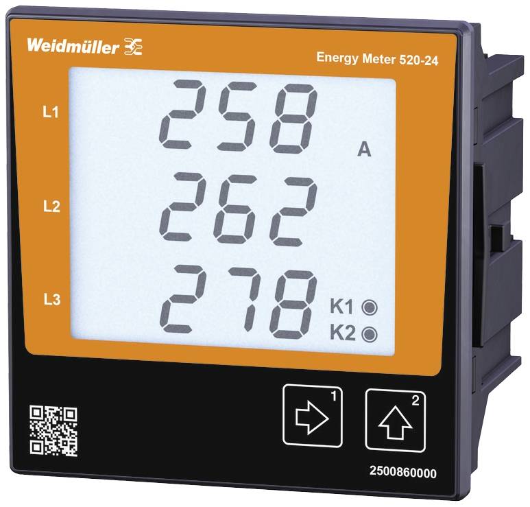 Weidmüller ENERGY METER 520-24 digitalni ugradni merni instrument napon AC, struja 480 V