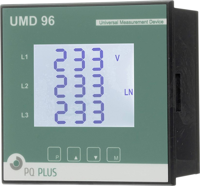 Janitza UMD 96M digitalni ugradni merni instrument napon AC, struja, snaga, frekvencija 230 V/AC LCD