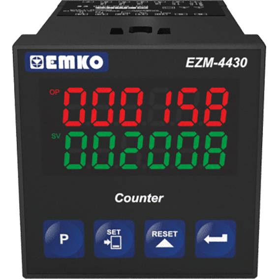 Emko EZM-4430.2.00.0.1/00.00/0.0.0.0 brojač sa zadatom vrednošću impulz 20000 Hz 24 V DC/AC