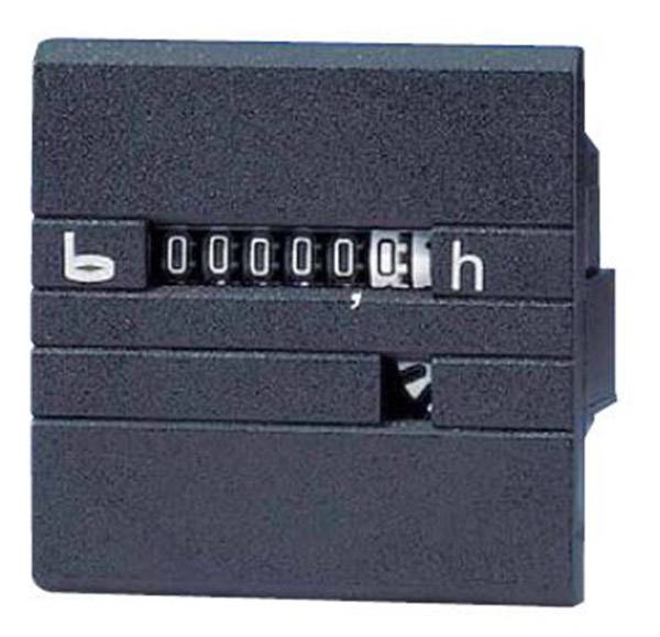Bauser 630R/008-021-0-1-001 analogni ugradni merni instrument brojač radnih sati 45 x 45 mm