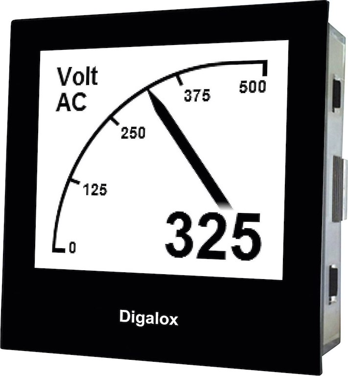TDE Instruments Digalox DPM72-AV digitalni ugradni merni instrument 500 V, 10 A, 1000 Hz