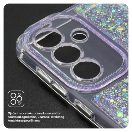 Futrola crystal glow za honor x9d/magic 8 lite ljubicasta ( F123906 )