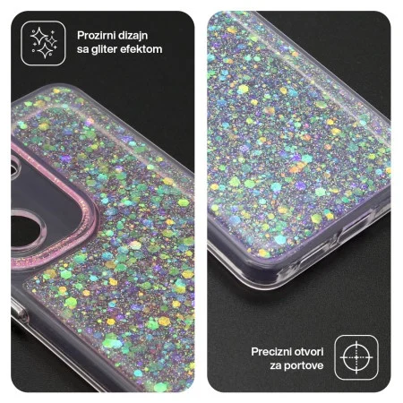 Futrola crystal glow za xiaomi redmi note 15 5g srebrna ( F124295 )