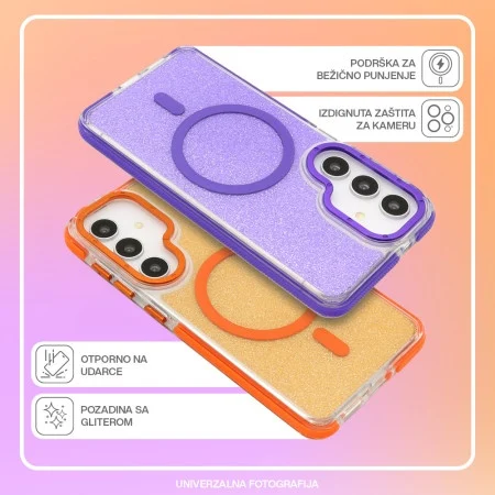 Futrola sparkling look magsafe za samsung s941b galaxy s26 5g ljubicasta ( F124129 )