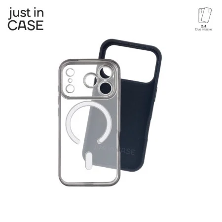 Just in case 2u1 Extra case MAG MIX PLUS paket maski za telefon za iPhone 17 Pro CRNI ( MAGPL123BK )