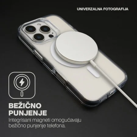 Futrola color frame magsafe za iphone 15 (6.1) srebrna (providna) ( F123210 )