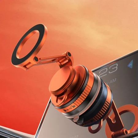 Drzac za mobilni telefon oh-x205 magnet i vakum narandzasti ( D2079 )