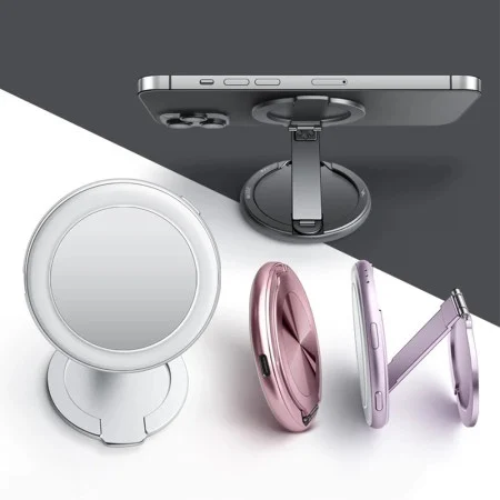 Drzac magnetni ring sa ogledalom za mobilni telefon sivi ( D2090 )