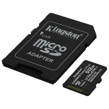 Kingston SDCS3/512GB MicroSD 512GB, Canvas Select Plus, Class 10 UHS-I U3 V30 A1