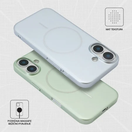 Futrola pure matte magsafe za iphone air (6.6) crna ( F122012 )
