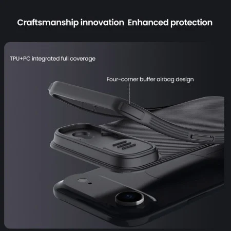 Futrola nillkin cam shield pro magnetic za iphone air (6.6) crna ( F121364 )