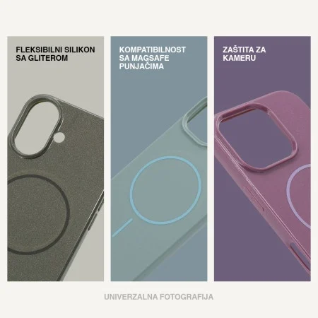 Futrola jelly magsafe ii za iphone 17 (6.3) siva ( F121643 )