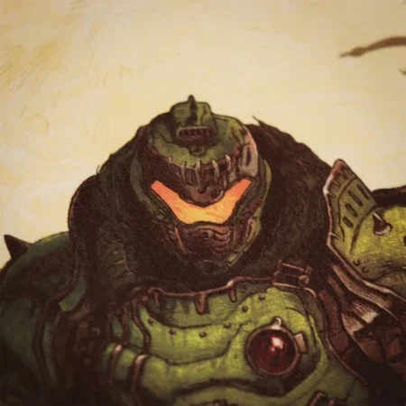 Fanattik DOOM: The Dark Ages Limited Edition A3 Art Print ( 070937 )