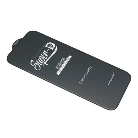 Folija za zastitu ekrana glass 11d za iphone 15 pro (6.1) super d crna ( FL10813 )