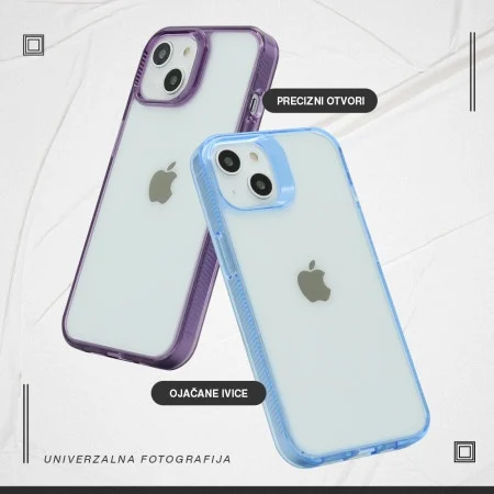 Futrola color frame za iphone 15 (6.1) srebrna ( F111386 )