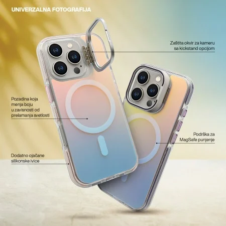 Futrola sunset magsafe za iphone 15 pro (6.1) roze ( F117928 )
