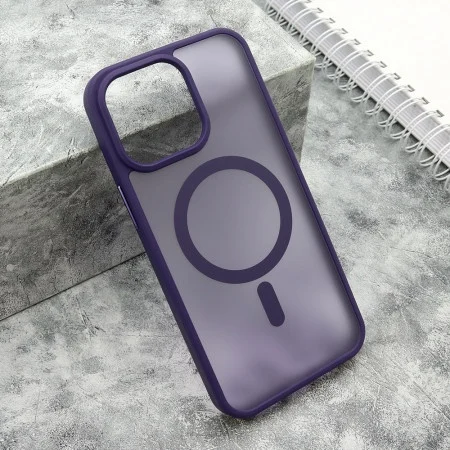 Futrola silky magsafe matte za iphone 15 pro max (6.7) ljubicasta ( F116338 )