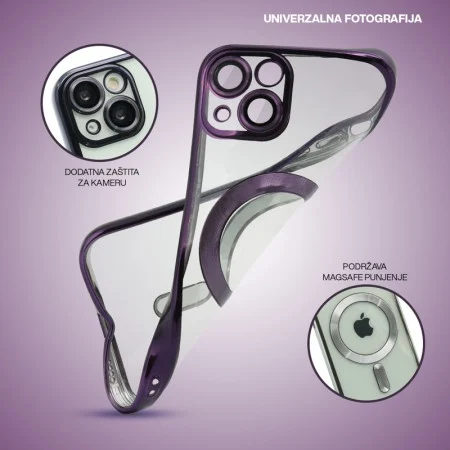 Futrola camera protect magsafe za iphone 15 (6.1) ljubicasta ( F111353 )