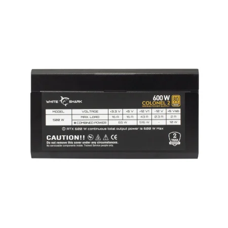 White Shark gpsu b600s colonel 2 600w 80+ bronze pc power