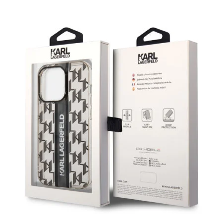 Karl Lagerfeld futrola za iPhone 14 pro max mono vertical stripe black ( KLHCP14XHKLSPCK )