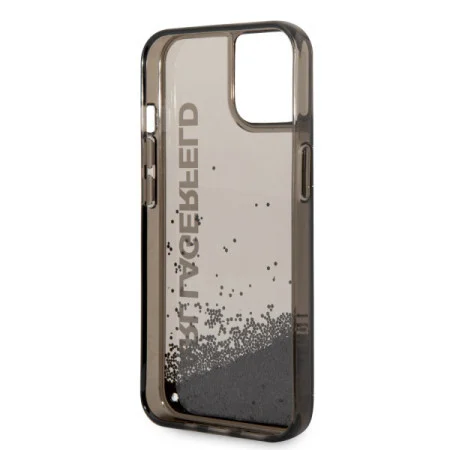 Karl Lagerfeld futrola za iPhone 14 LIQ. glitter elong black ( KLHCP14SLCKVK )