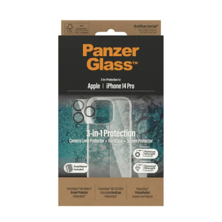 PanzerGlass iPhone 14 pro bundle (UWF zaštitno staklo, futrola, zaštita za kameru) ( PGB0402+2784 )