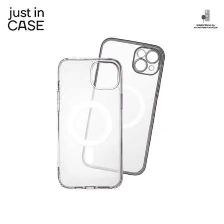 Just in case 2u1 extra case mag mix paket srebrni za iPhone 14 plus ( MAG109SL )