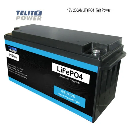 TelitPower 12V 230Ah TPB-LFP12230 LiFePO4 akumulator ( P-1822 )