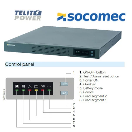 Socomec UPS NeTYS PR NET1500-PR-1U 1500VA / 1000W ( 2882 )