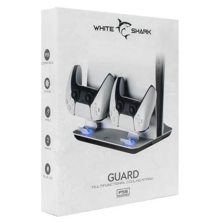 White Shark PS5 cooling PAD + 2 charging docka guard